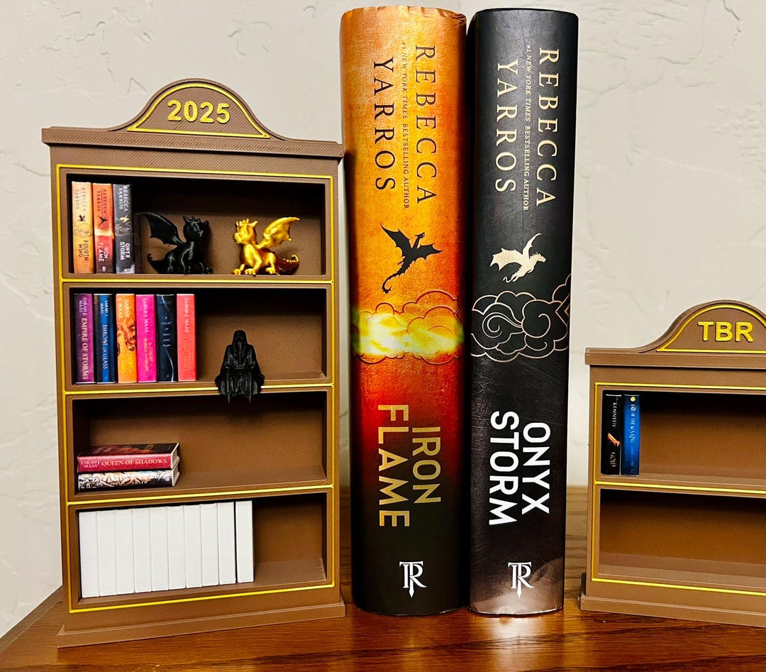 Mini Bookshelf 3D Printed Bookshelf for Tiny Books, Display for Mini ...