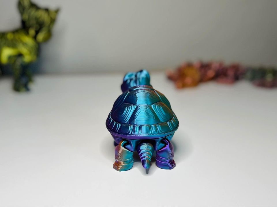 Articulated Tortoise With Storage Shell 3D Printed Collectible ...