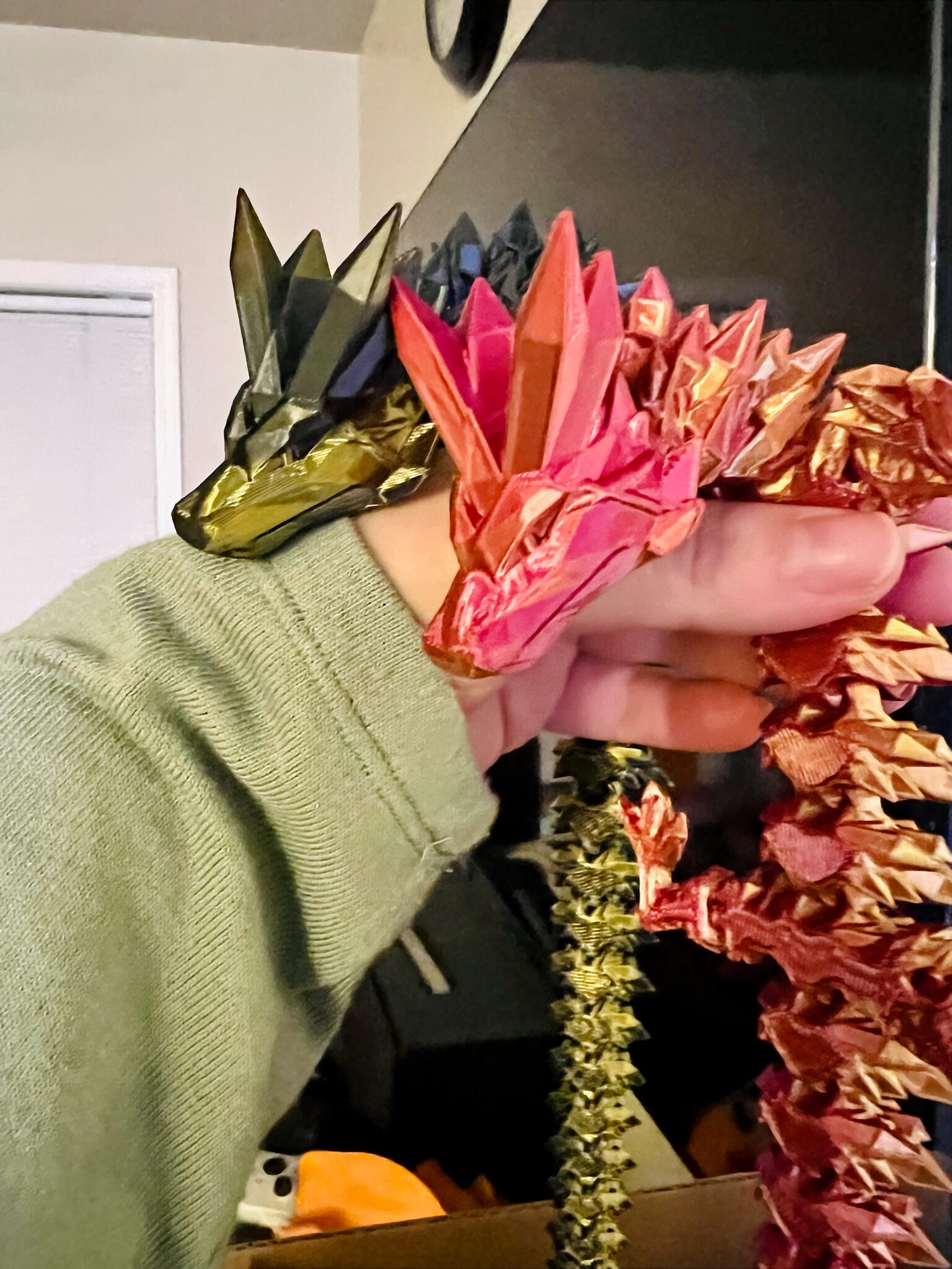 Crystal Dragons 3D Printed Collectible, Mystical Dragon Sculpture ...