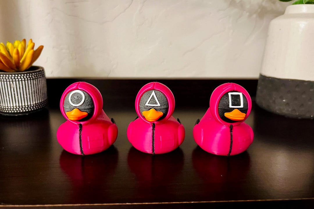Duck Games Fan Art 3D Printed Collectible Ducks Unique Squid Game ...