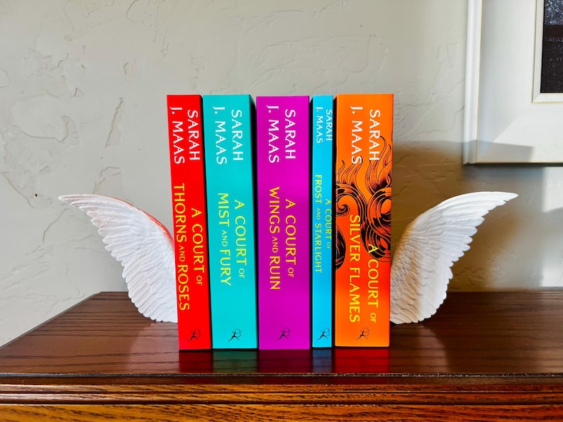 Angel Wings Bookends – 3D Printed Book Holder, Fantasy & Gothic ...