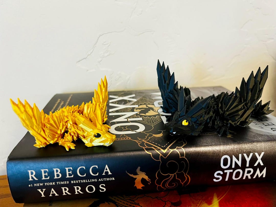 3D Printed Cute Articulating Crystal Wing Dragon – Articulated ...