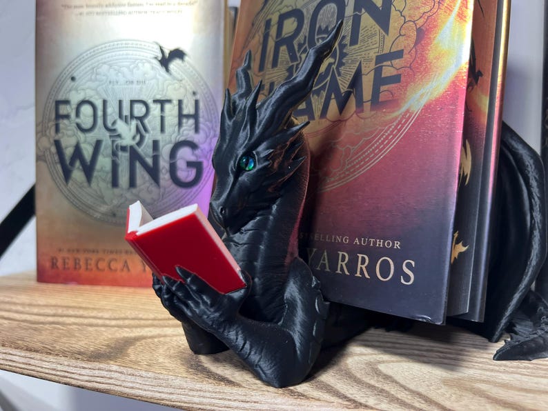 Fantasy Dragon Book Stand | Kindle & Tablet Holder, 3D Printed Dragon ...