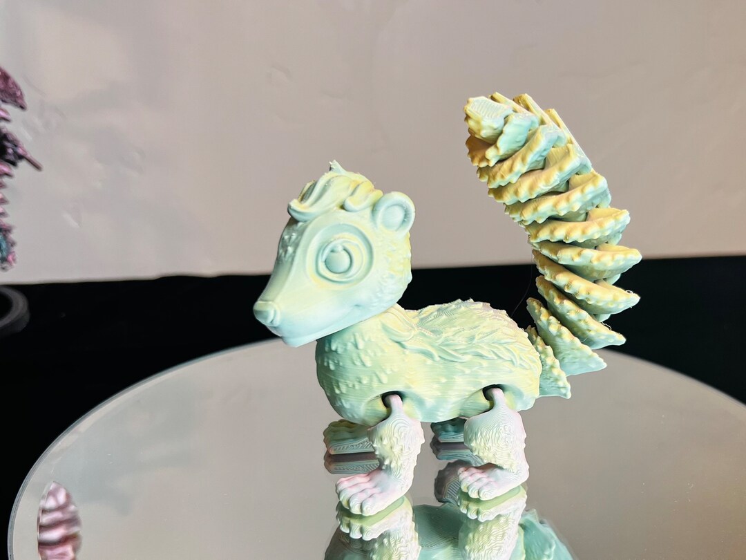 Articulated Skunk - 3D Printed Poseable Collectible, Cute Animal ...