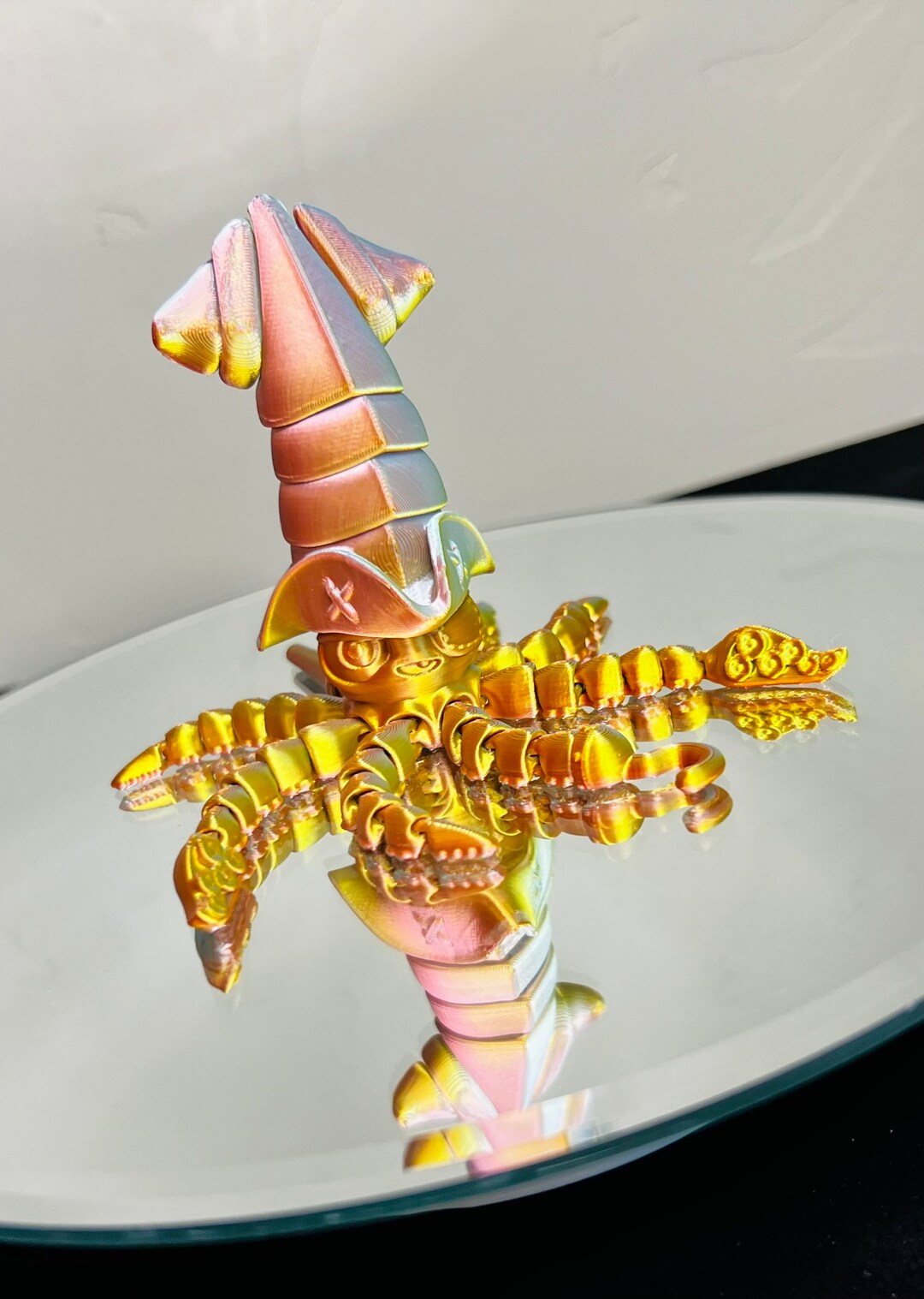 Articulated Squid Pirate: Poseable 3D Printed Toy for Swashbuckling Fun ...