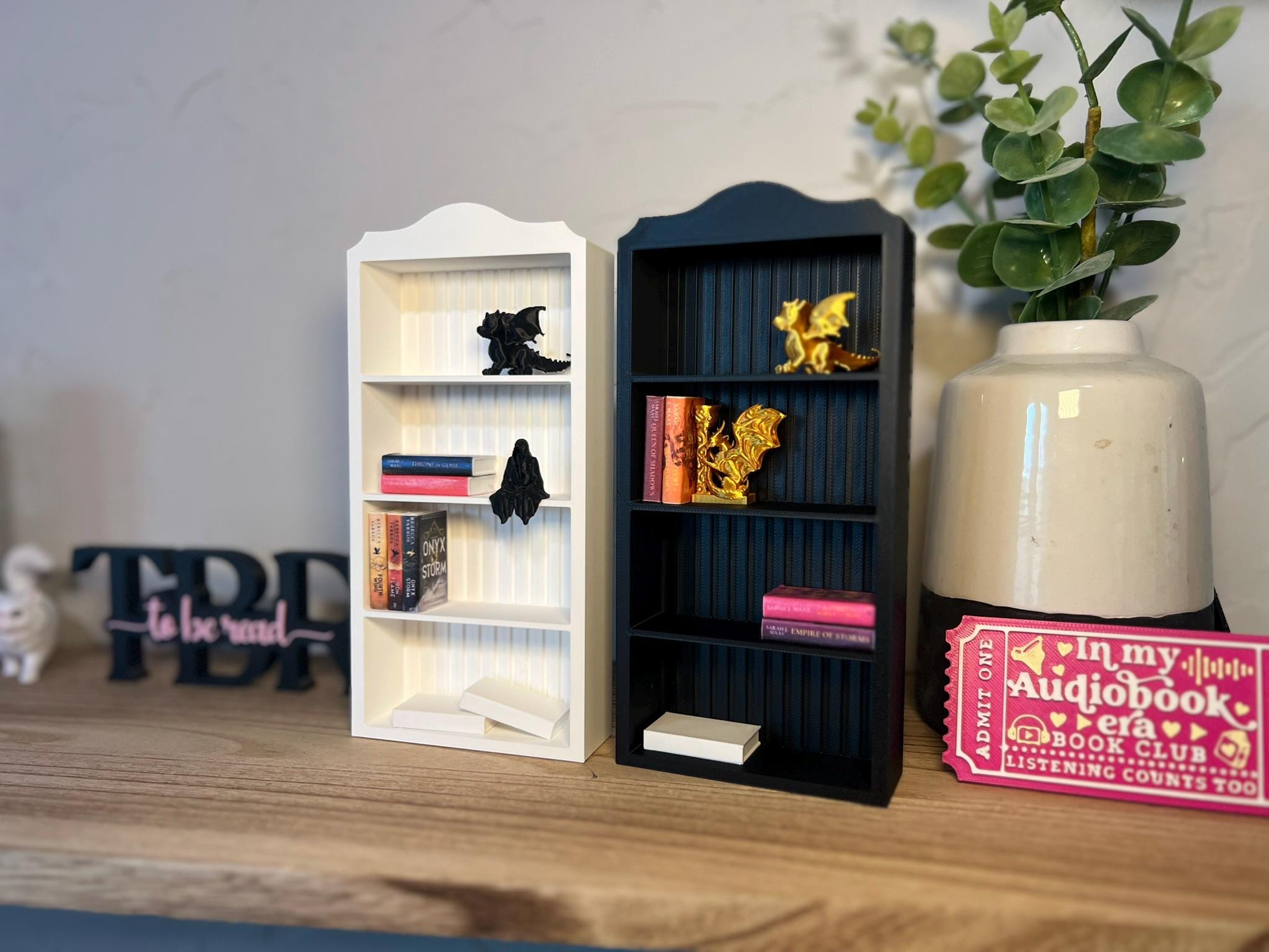 Mini Bookshelf for Tiny Books | Mini Library Shelf Decor | Small Book ...