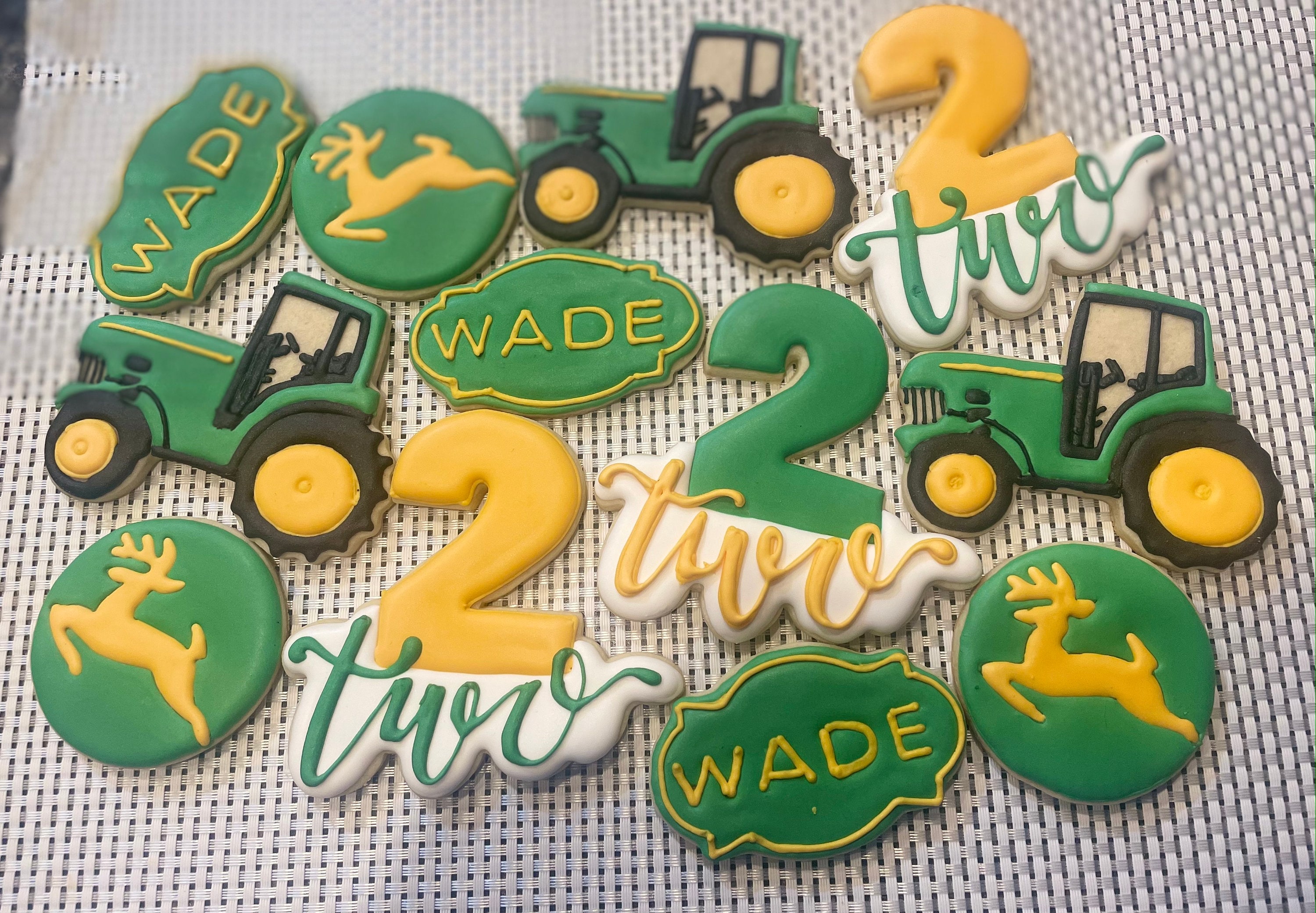 John Deere Theme Cookies - Etsy