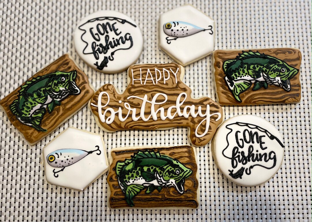 Gone Fishing Decorated Cookies - Etsy