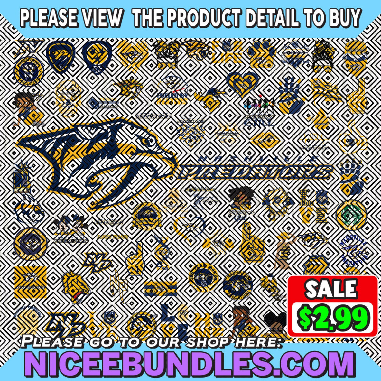 76 Files Nashville Predators Team Bundles Svg, Nashville Predators Svg ...