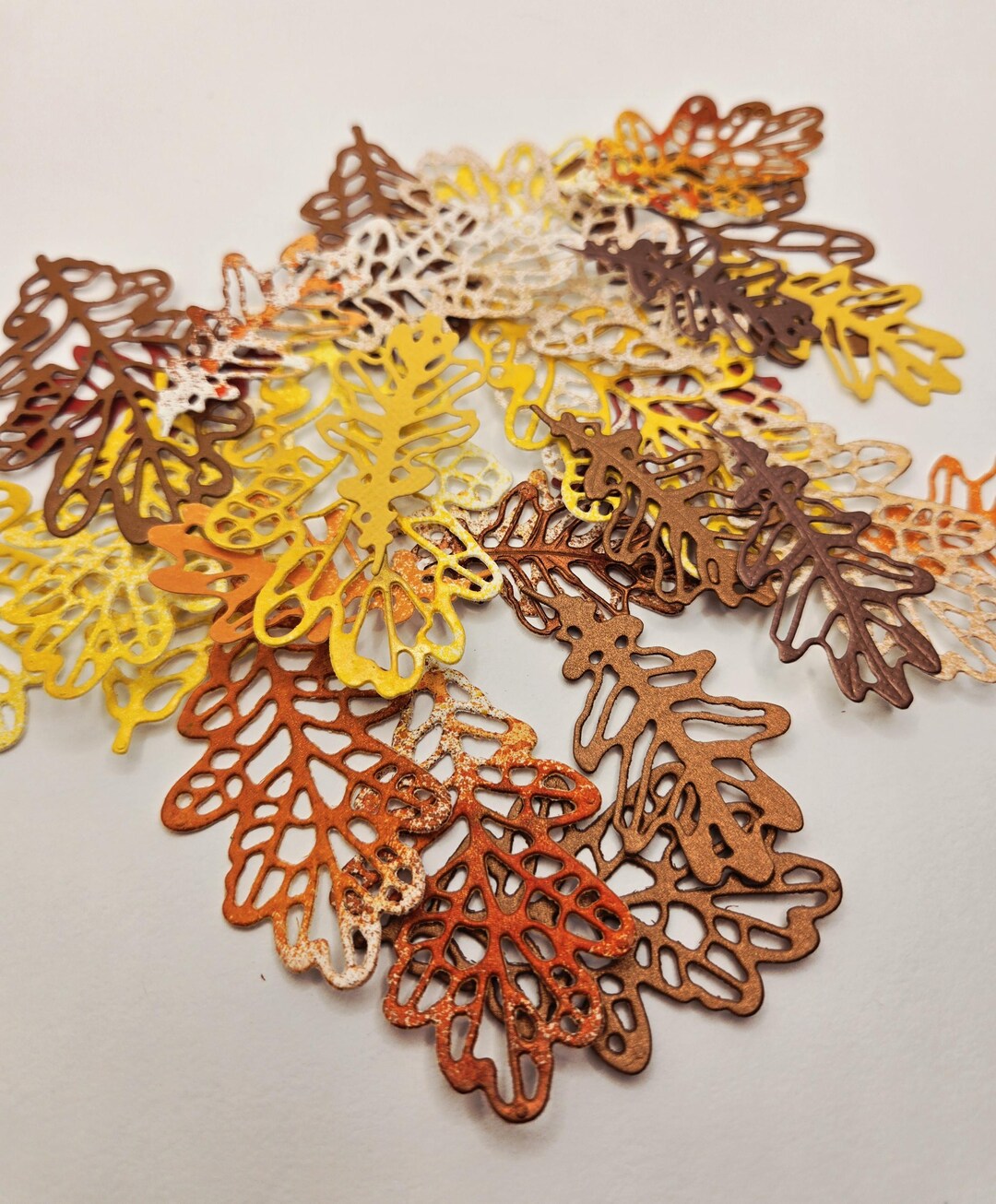 Autumn Foliage Die Cuts: 30 Cardstock Leaves for Scrapbooking - Etsy