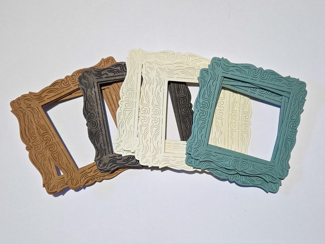 Mini Decorative Paper Frames Set of 20, Scrapbooking Embellishments ...