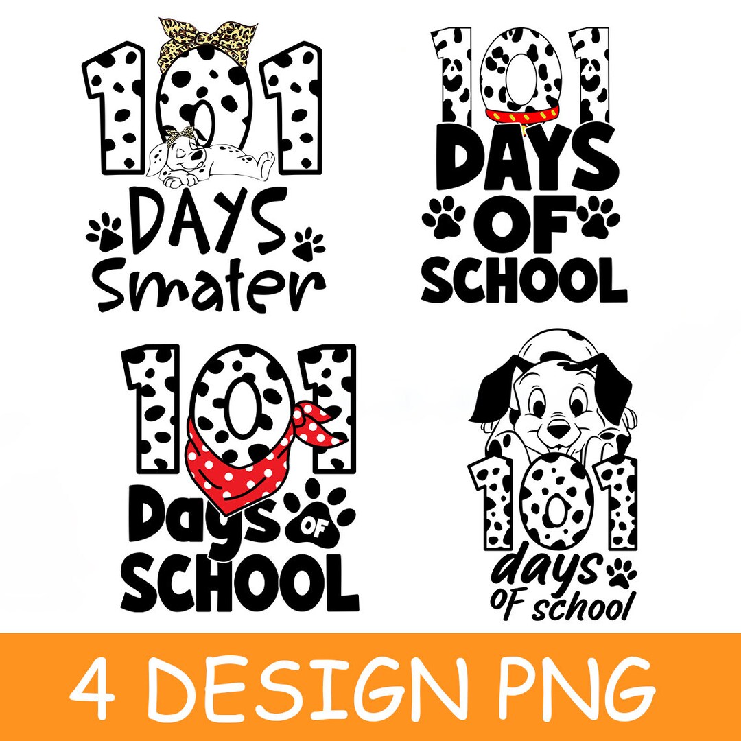 101 Days of School Dalmatian Dog Svg Dalmatian 100th Day of - Etsy Canada