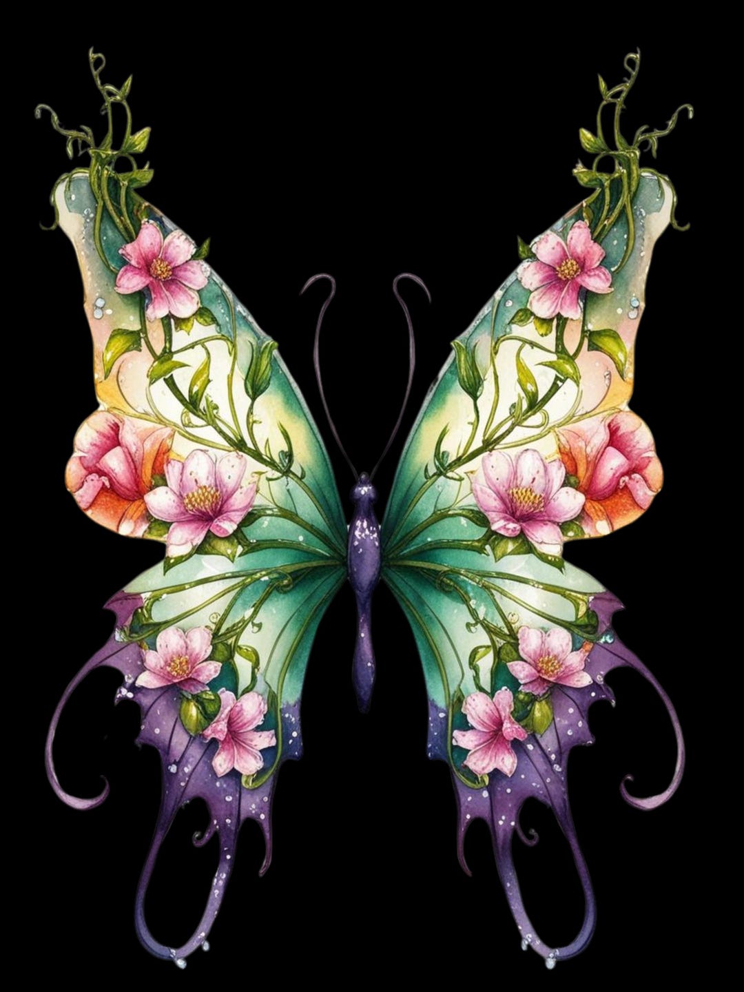 Watercolor Butterfly Clipart, Digital Download, Spring Butterfly ...