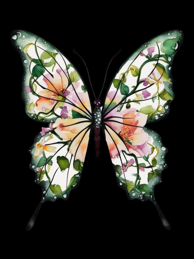 Watercolor Butterfly Clipart, Digital Download, Spring Butterfly ...