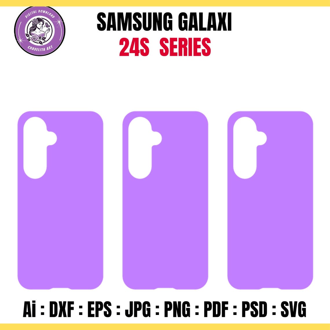 Samsung Galaxy S24 Case Template Bundle: Cricut & Silhouette Files ...