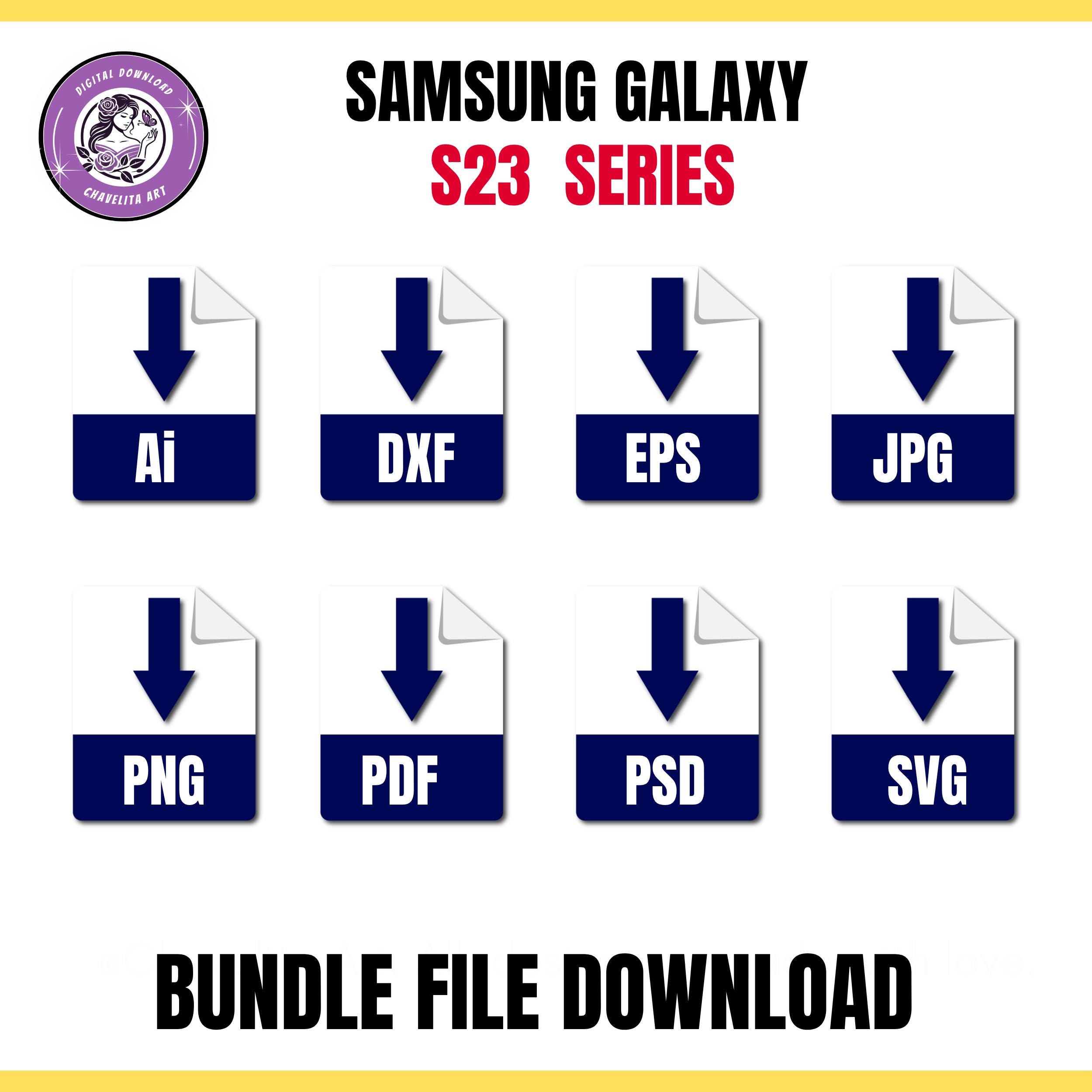 Samsung Galaxy S23 Case Template Bundle: Cricut & Silhouette Files ...