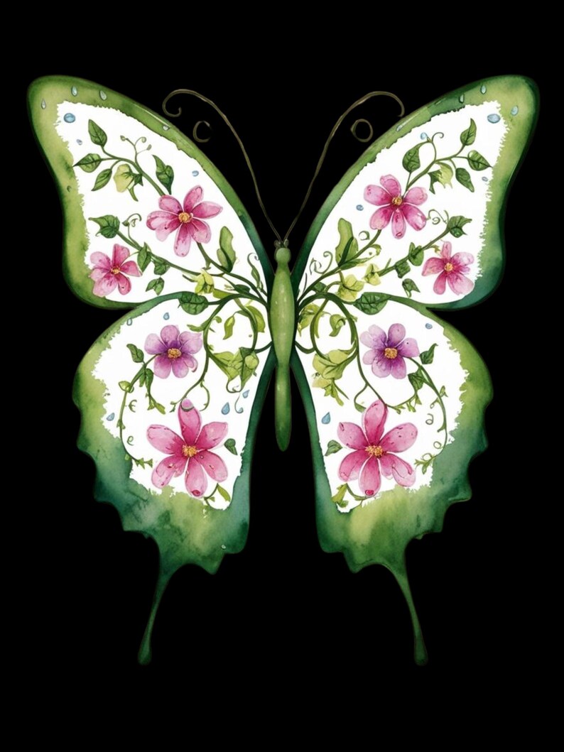 Watercolor Butterfly Clipart, Digital Download, Spring Butterfly ...