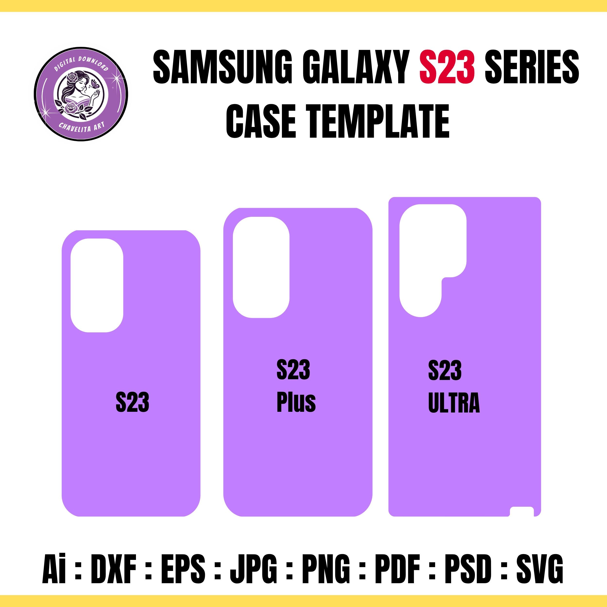 Samsung Galaxy S23 Case Template Bundle: Cricut & Silhouette Files ...