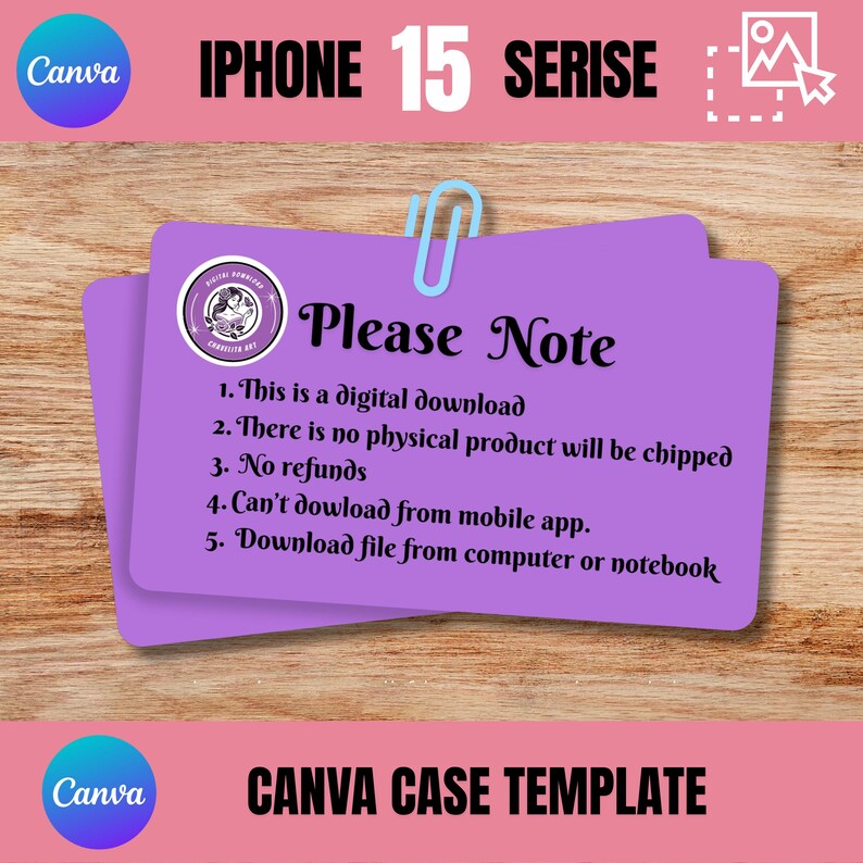 IPhone 15 Canva Case Template Bundle (digital Download) - Etsy