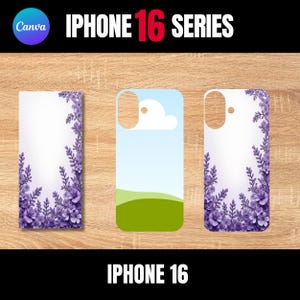 IPhone 16 Series Canva Case Template Bundle, Magsafe Mockup, POD ...