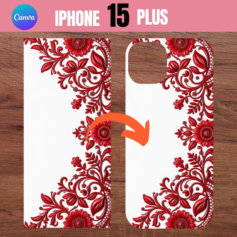 IPhone 15 Canva Case Template Bundle (digital Download) - Etsy