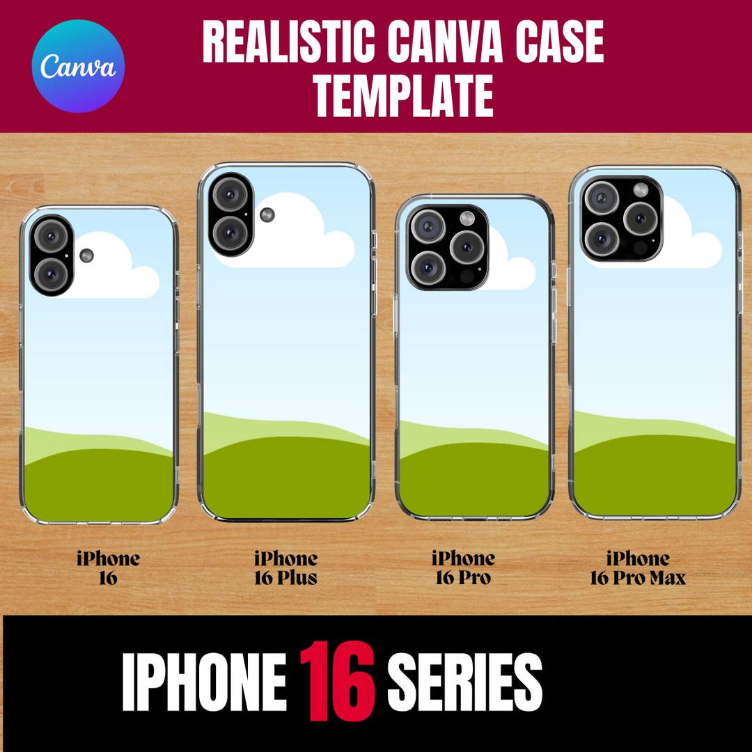IPhone 16 Pro Max Case Mockup Template Canva Phone Case Design for ...