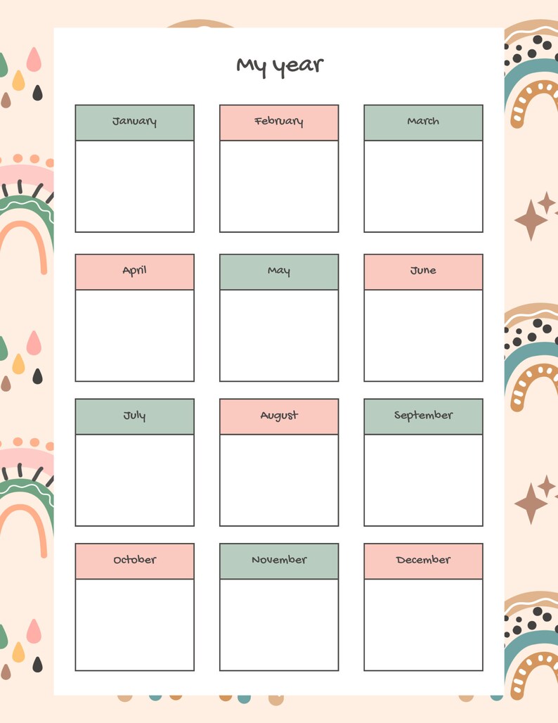 Instant Download Digital Printable Teacher Planner Dateless - Etsy