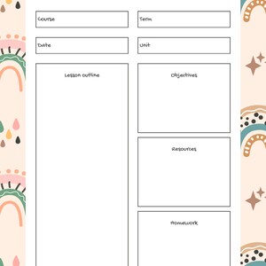 Instant Download Digital Printable Teacher Planner Dateless - Etsy
