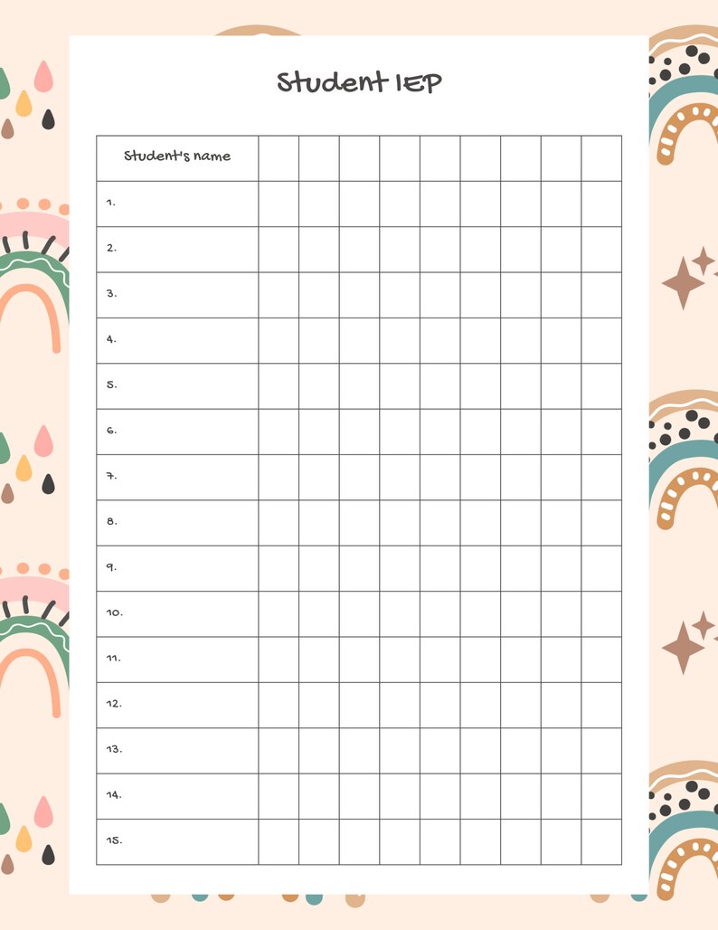 Instant Download Digital Printable Teacher Planner Dateless - Etsy