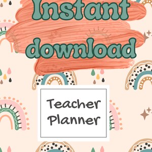 Instant Download Digital Printable Teacher Planner Dateless - Etsy