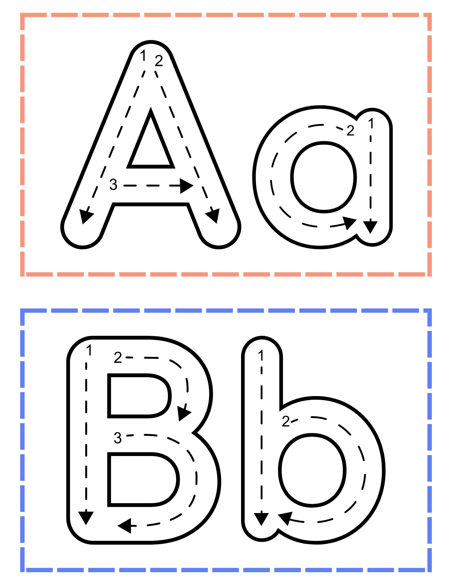 Instant Download Digital Printable Worksheet Alphabet Tracing Task ...