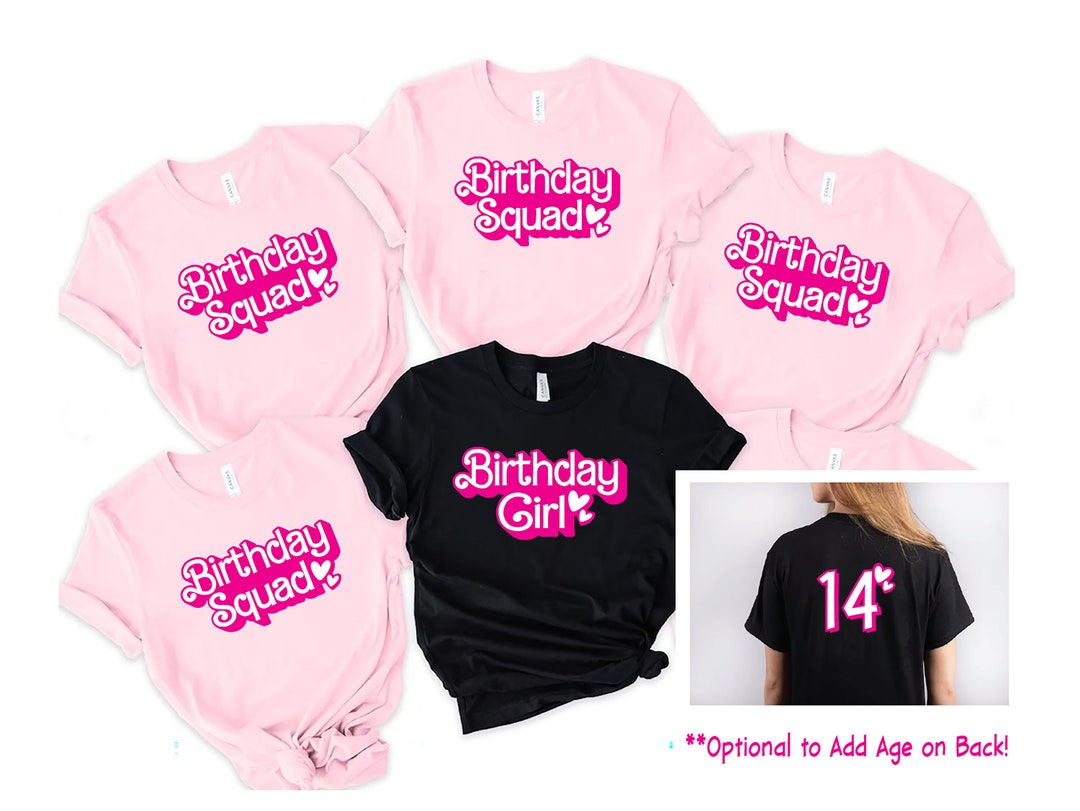 Birthday Girl Squad, Custom Doll Birthday, Matching Birthday Tees ...