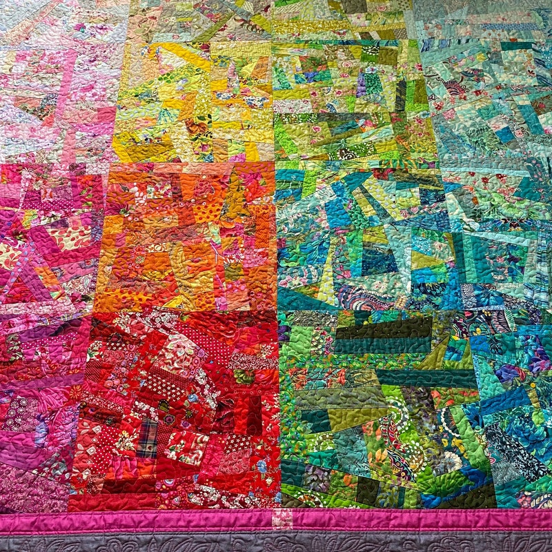 Modern Art Quilt - Etsy