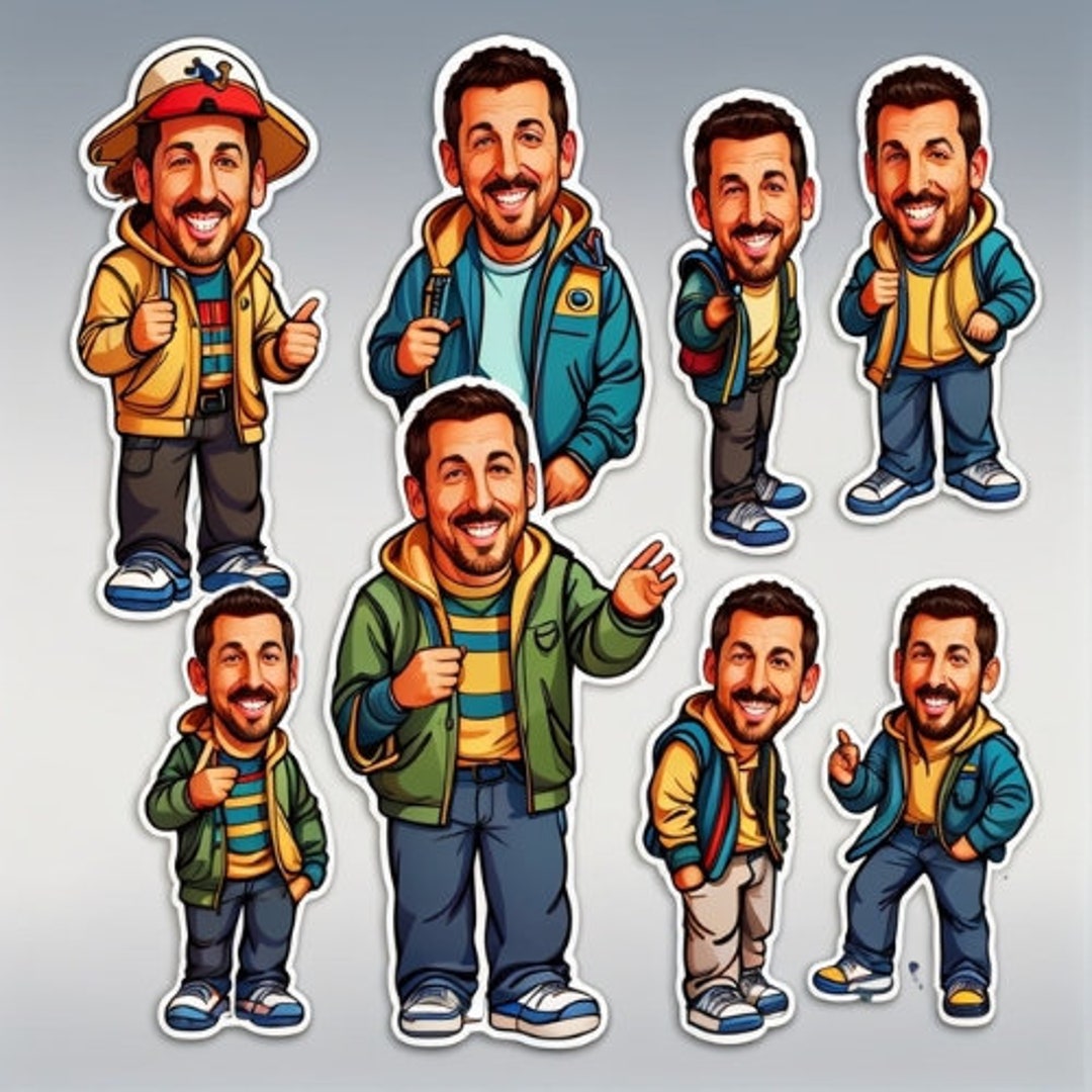 The Ultimate 500 Adam Sandler Sticker Collection - Etsy