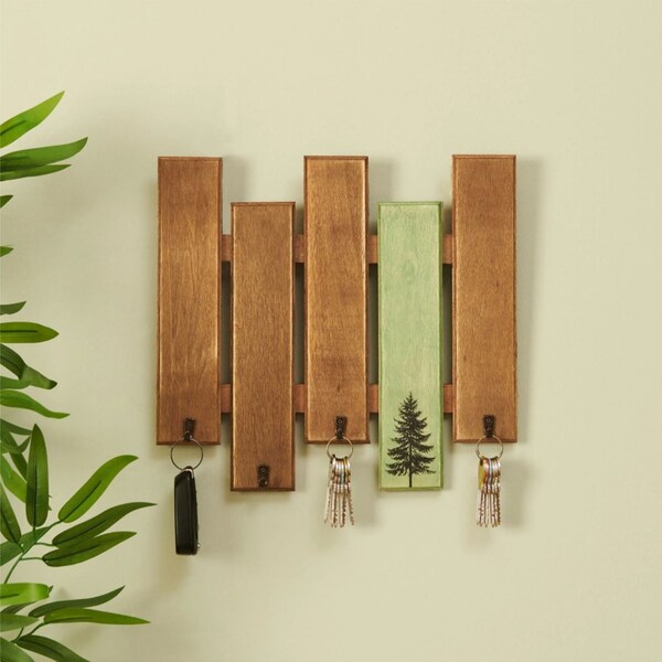 Wooden Key Holder - Etsy