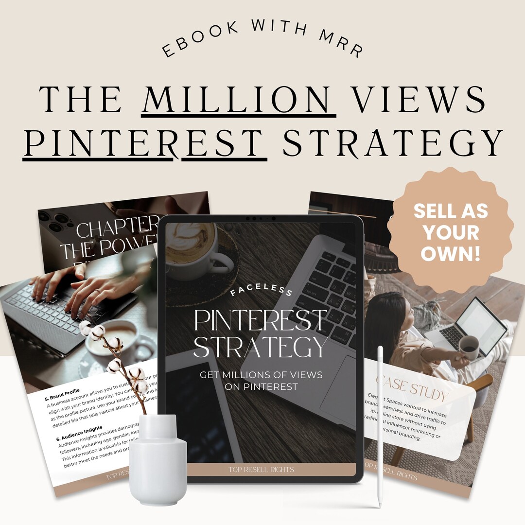 Mrr Digital Product Pinterest Guide PLR Digital Product Master Resell Rights Canva Ebook Digital ...