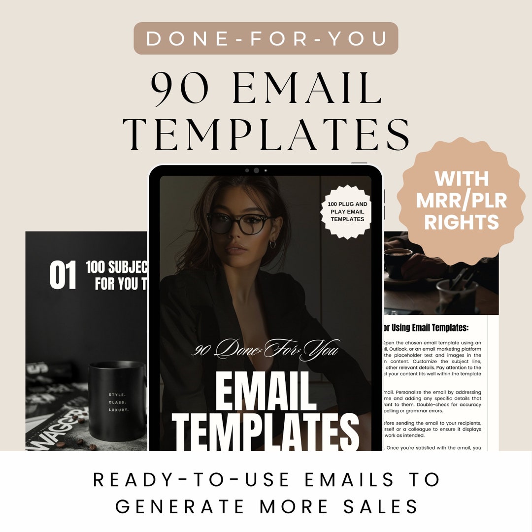 Master Resell Rights Email Templates PLR Digital Product Ebooks Mrr ...