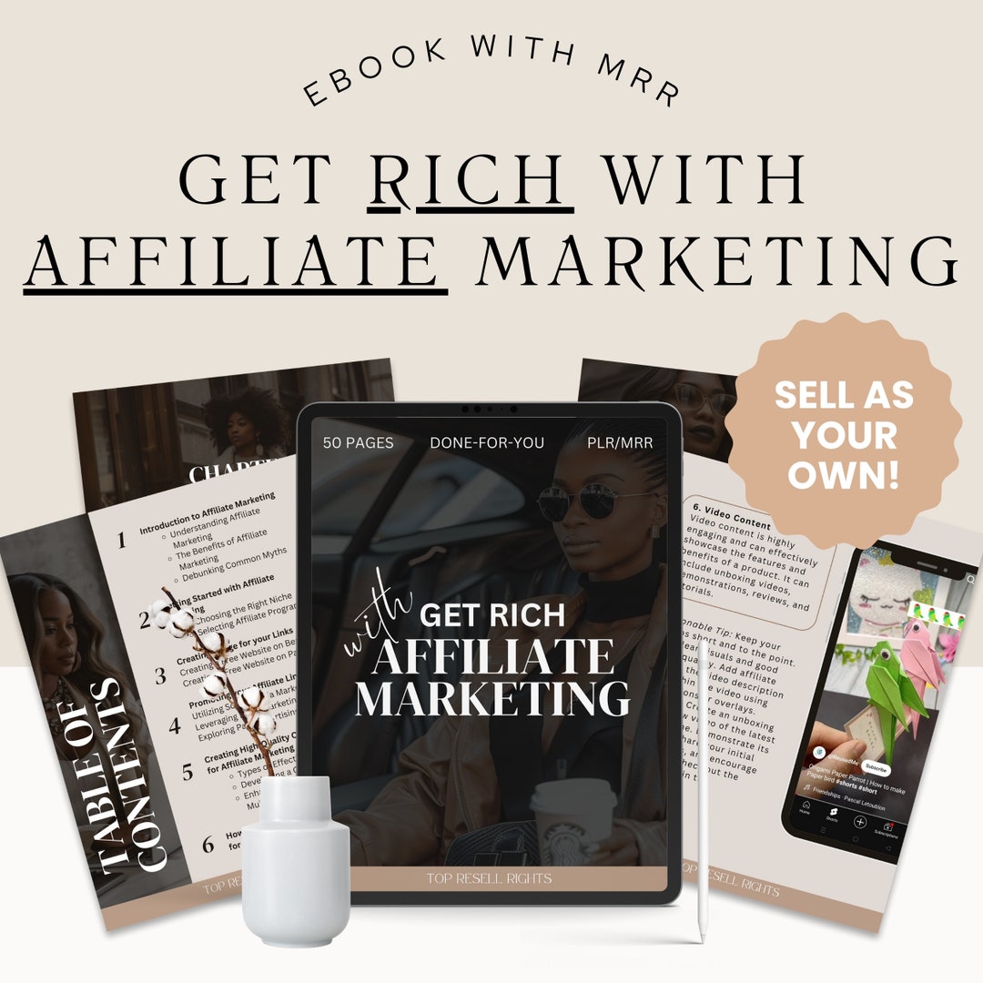 PLR Digital Product Affiliate Marketing Master Resell Rights Canva Ebook Digital Marketing PLR ...