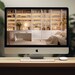 Cream Home Office Virtual Background for Zoom, Microsoft Teams ...