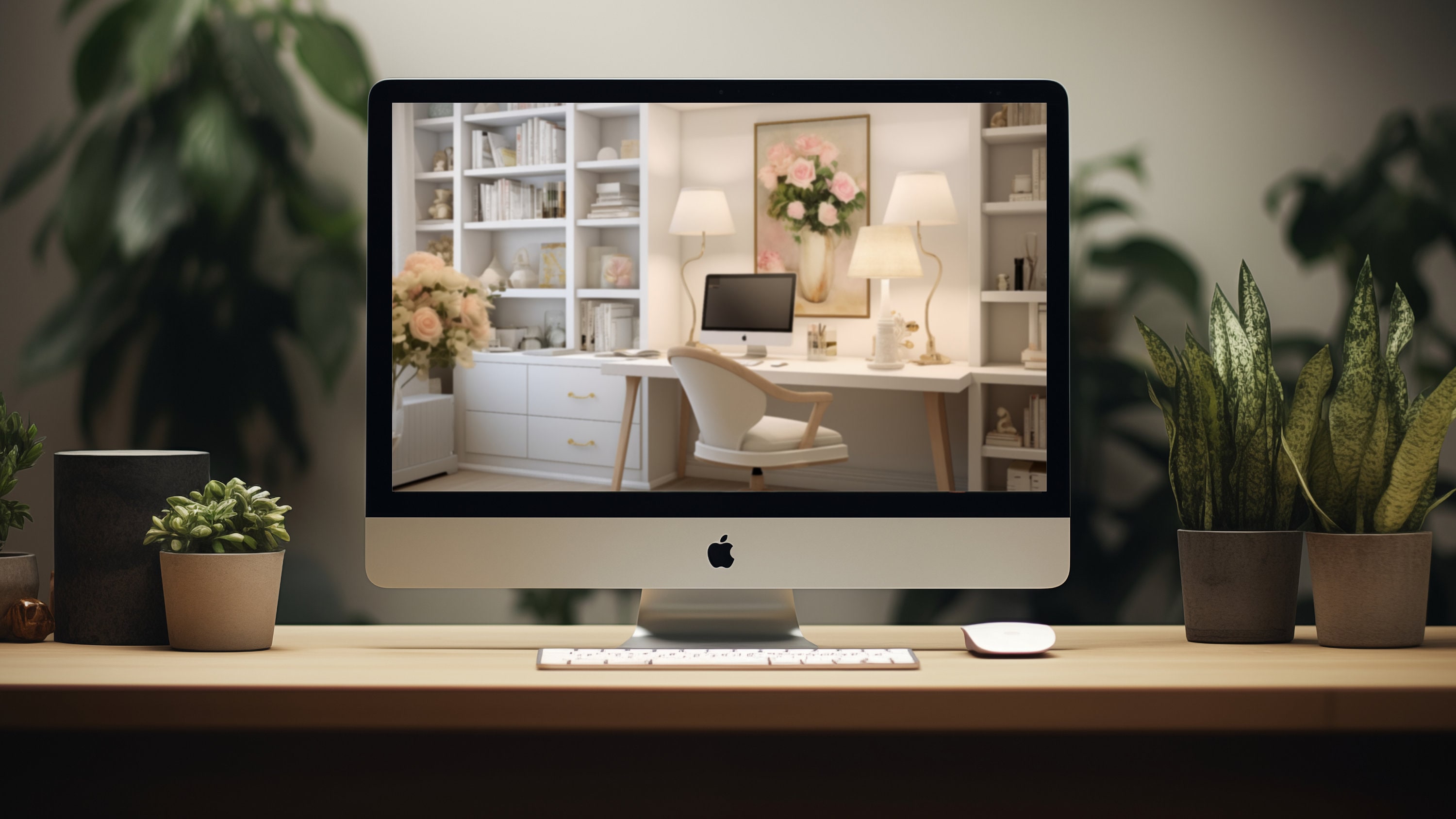 Home Office Virtual Backgrounds 5 Bundle With BONUS Blur Images for ...