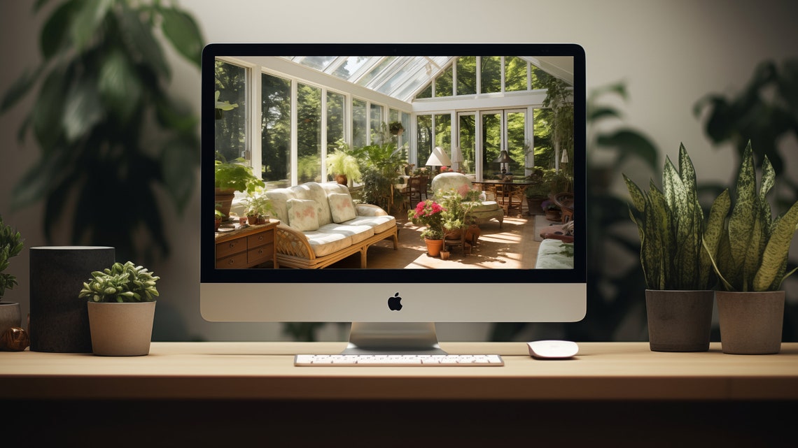 Sunroom Virtual Background for Zoom, Microsoft Teams, Facebook, Webex ...