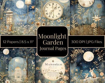 Fairies Junk Journal Scrapbook Pages Bundle Watercolor, Junk Journal ...