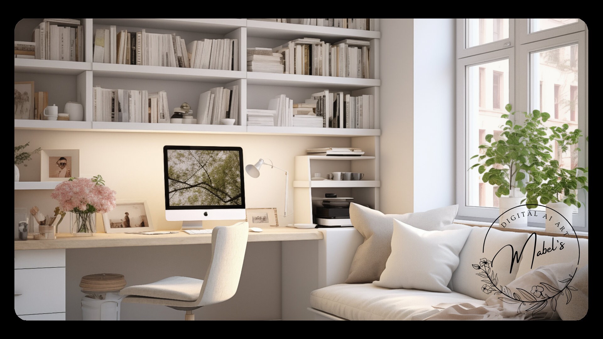 Home Office Virtual Backgrounds 5 Bundle With BONUS Blur Images for ...