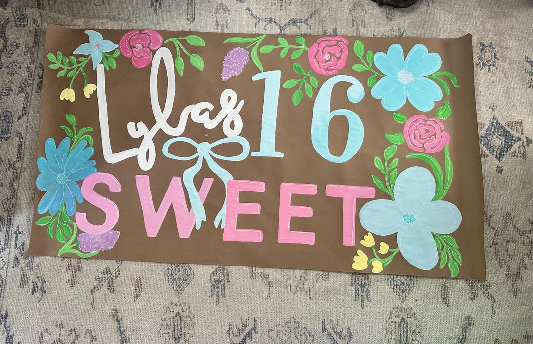 Painted Party Sign - Etsy