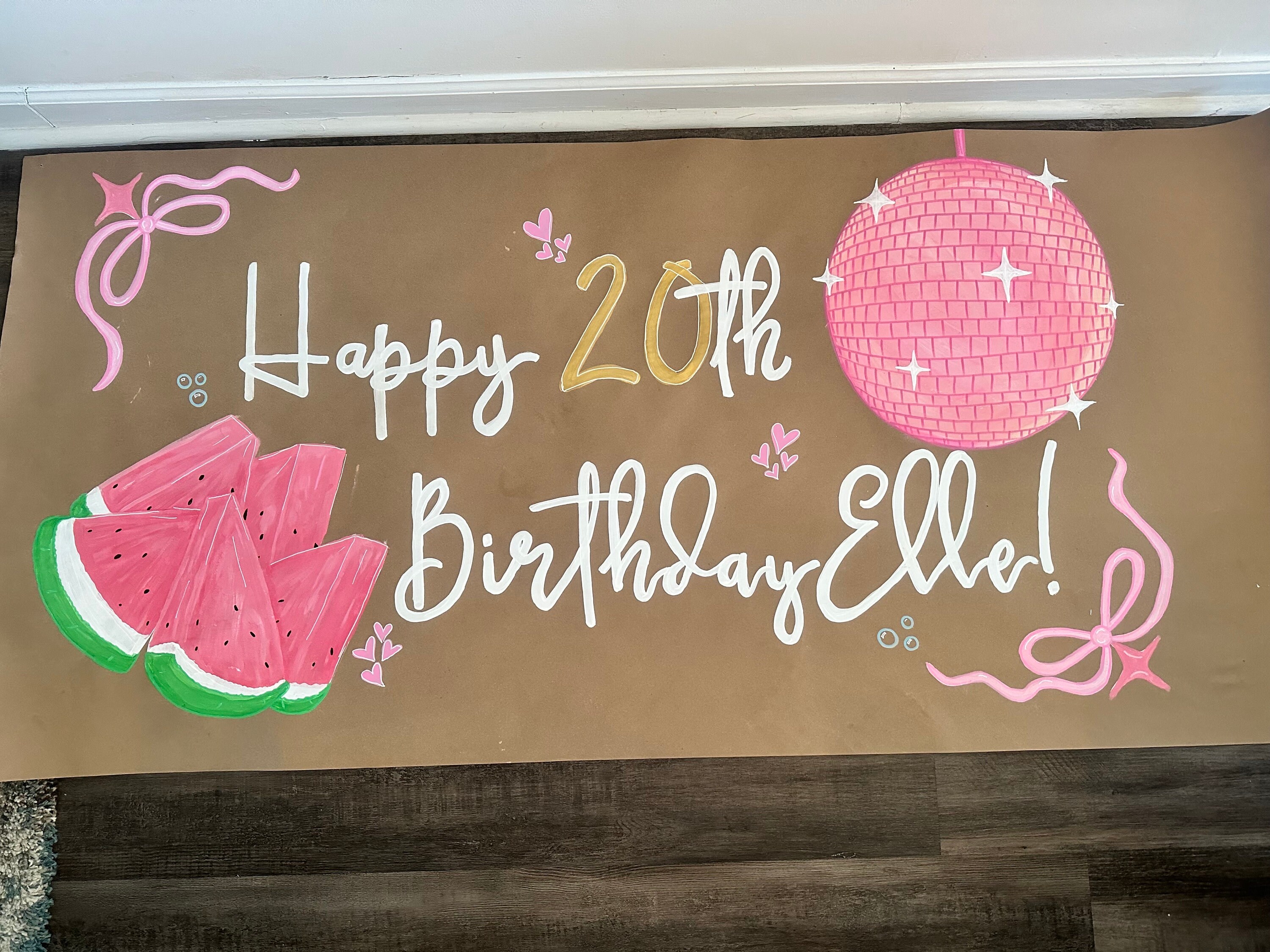 Painted Party Sign - Etsy