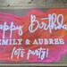 Painted Party Sign - Etsy
