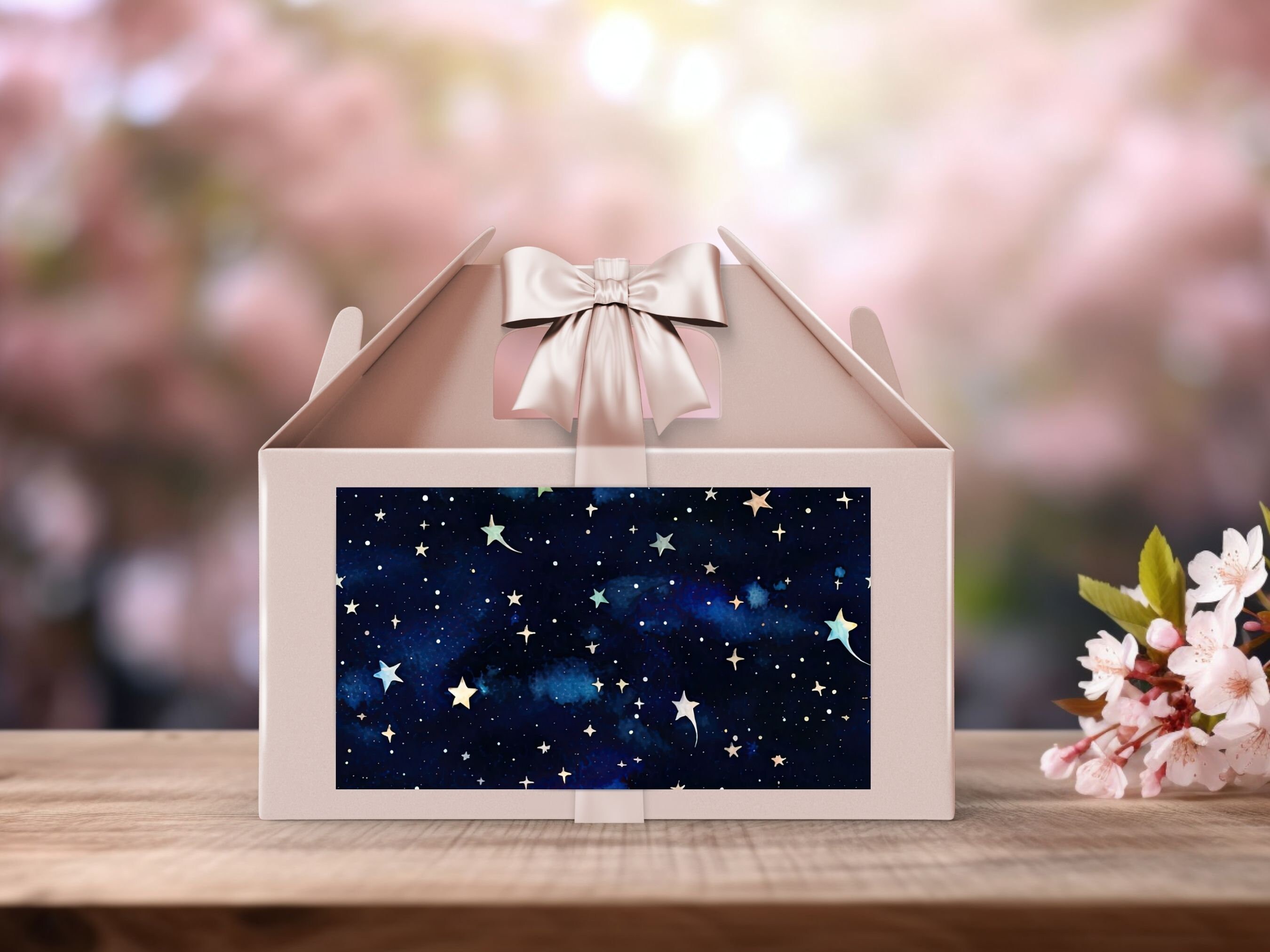 Night Sky Watercolour Digital Paper Stars Shooting Stars Seamless ...