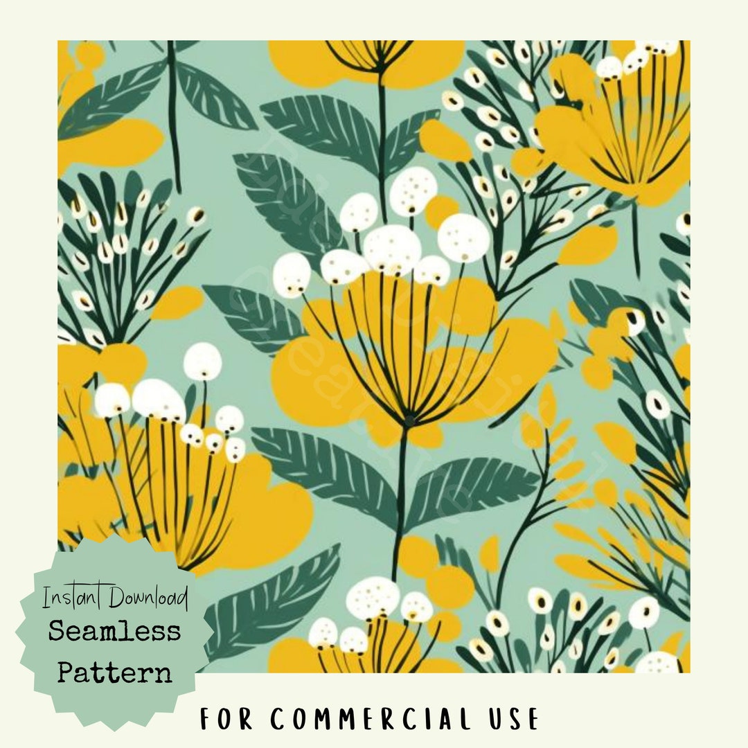 Australian Wattle Seamless Pattern Native Australian Flower Repeat ...