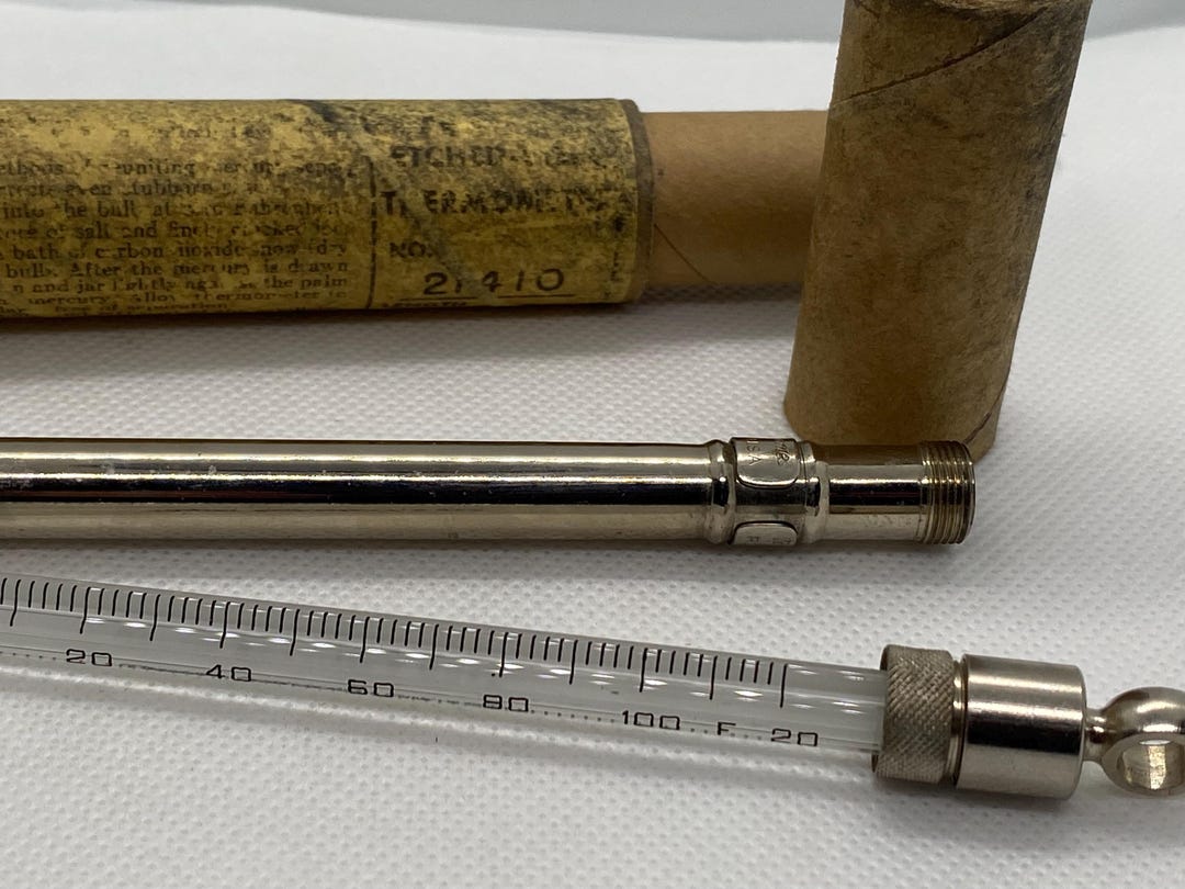 Vintage 1939 Taylor Rochester Medical Thermometer With Silver Tone Case ...