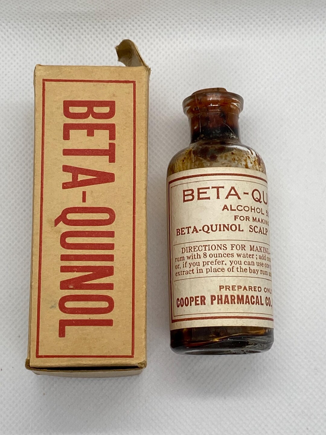 Vintage COOPER PHARMACEUTICAL CO Beta-quinol Medical Medicine ...